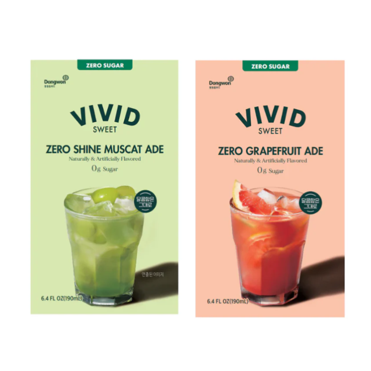 [Dongwon] Vivid Sweet Zero Ade 190ml*10 Pack (4 Flavors) — KollecteUSA